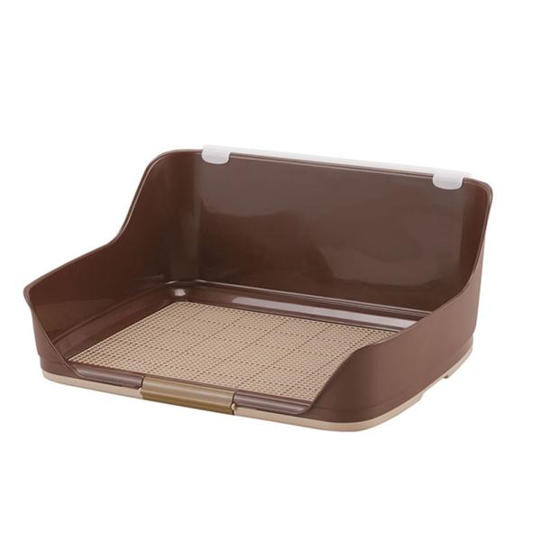 メーカー：ボンビアルコン 4977082723911　ボンビアルコン　しつけるウォールトレー　Ｓ　ブラウン　犬　トイレ　犬用品　トイレ用品・トイレタリー　トレー・トイレ容器　レギュラー用　しつけ用品　トイレのしつけ　飛び散り　オス　男の子　...