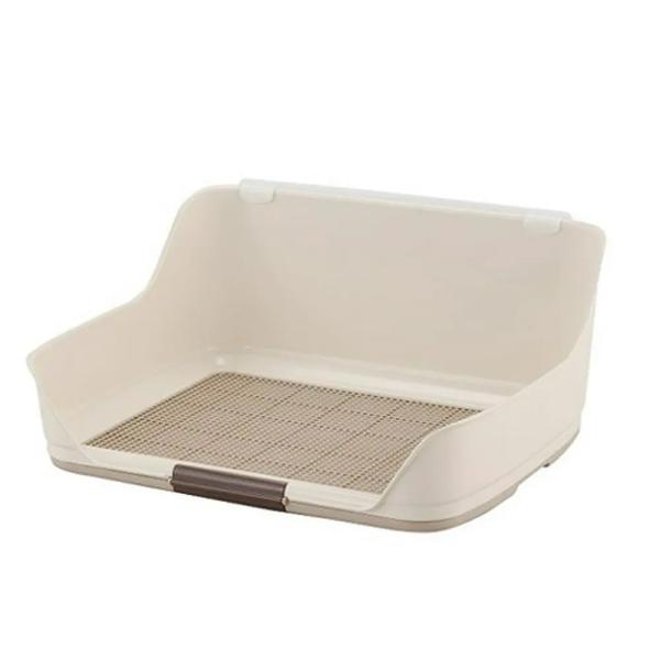 メーカー：ボンビアルコン 4977082723928　ボンビアルコン　しつけるウォールトレー　Ｓ　アイボリー　犬　トイレ　犬用品　トイレ用品・トイレタリー　トレー・トイレ容器　レギュラー用　しつけ用品　トイレのしつけ　飛び散り　オス　男の子...