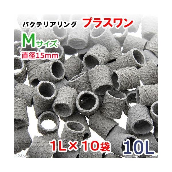 アクアリウム用品　sfset　_aqua　アクア用品　濾材　ろ材　リングろ材　生物ろ過　生物濾過　業務用　バルク　Ｍサイズ　直径１５　１０Ｌ　バクテリアリング　プラスワン　ＫＫ　多孔質　微生物　硝化　20150815　BACTR_plus1...
