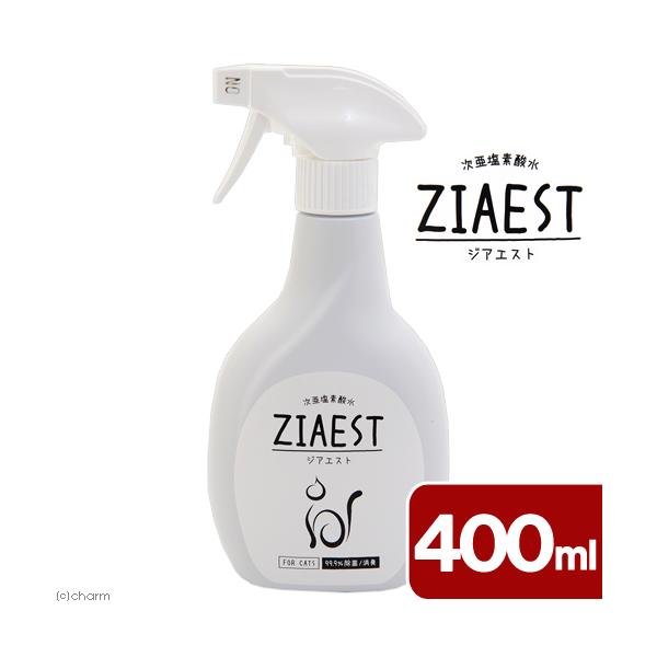 メーカー：チュチュドットコム 次亜塩素酸水　ジアエスト　４００ｍｌ　4522171411097　除菌　消臭　弱酸性　除菌剤　消臭剤　ケア　ノンアルコール　ペット　犬　猫　小動物　うさぎ　ハムスター　モルモット　鳥　インコ　オウム　爬虫類　両...