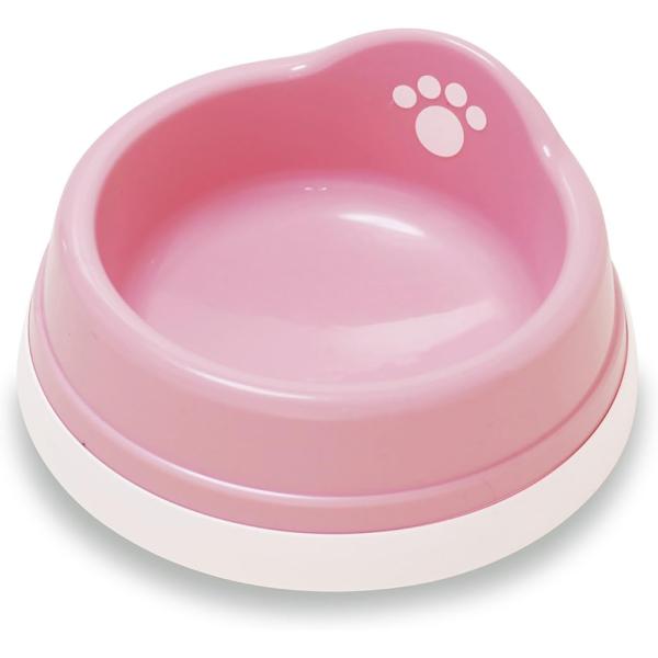 メーカー：伊勢藤 frditem_hidden　_neko　_dog　すべり止め付きペット皿　ミニ　ライトピンク　4966149570124　I-570-1　P　20190413　犬用品　猫用品　犬　猫　いぬ　ねこ　食器　フードボウル　エサ...