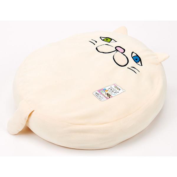 メーカー：マルカン マルカン　もちもちブサネコクッション　4906456569886　20191030　ｋｓｚｋ　猫　ネコ　cat　猫用品　クッション　ふわふわ　もちもち　すべり止め　滑り止め　手洗い　ぶさかわ　まくら　枕　opa2_stop