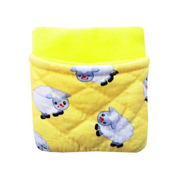 メーカー：Rainbow ハムスター　ケージ　_animal　レインボー　ジャンガリアンのプチ寝ぶくろ　イエロー　4589462719423　20191113　kszk　小動物用品　寒さ対策　冬　ベッド　ベット　寝袋　布団　ジャンガリアンハ...