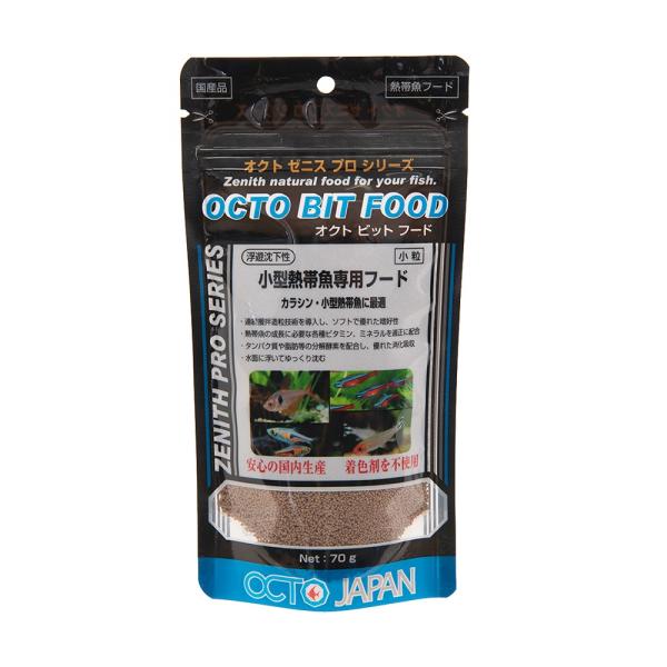メーカー：オクトジャパン _aqua　オクトジャパン　ゼニス　ビットフード　７０ｇ　小粒　4571340820444　20200325　ＧＢＮＭ　アクアリウム　アクアリウム用品　餌　総合食　全ての熱帯魚　顆粒　クランブル　テトラ　ラスボラ　...