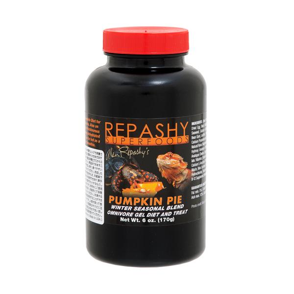 メーカー：REPASHY（レパシー） レパシー　スーパーフード　パンプキンパイ　６ＯＺ　0643854999511　20200501　ｋｓｚｋ　爬虫類フード　両生類フード　トカゲ　陸ガメ　リクガメ　ゼリー　ゲル　かぼちゃ　パンプキン　ゲッコ...