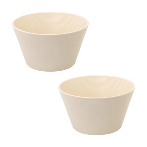 メーカー：(株)リーフ Leaf Corp 睡蓮鉢　RA_shukei28　スイレン　睡蓮　栽培　育て方　スイレン鉢　ガーデニング　メダカ鉢　蓮　ハス　用品　鉢　ビオトープ　２鉢セット　セット　ホワイト　20190430　MI　チャームオリ...