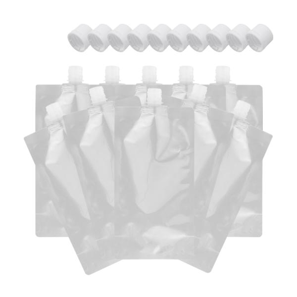 _aqua　_daily　日用品　ＤＰ１６-ＴＡ０５００　１２０×２３０ｍｍ　konpou　小　５００ｍｌ　梱包資材　夢パック　詰め替えパック　液体　カウパック　20200625　MI　hwlist　アルミ　袋　フタ付き　キャップ付　ホワイ...