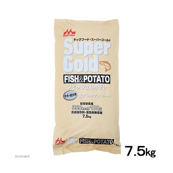 メーカー：森乳 sfset　_dog　森乳　スーパーゴールド　フィッシュ＆ポテト　子犬・成犬用　７．５ｋｇ　ドッグフード　ドライフード　森乳サンワールド　犬フード　低アレルゲン　アレルギー　4978007004603　KZM　2015100...