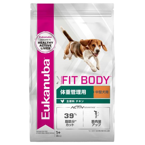 メーカー：ユーカヌバ _dog　ユーカヌバ　ミディアム　フィット　ボディ　７．５ｋｇ　成犬用　体重管理　中型犬用　１歳以上　ジップ付　Ｅｕｋａｎｕｂａ　3182550906470　20190926　ＧＢＮＭ　ドッグフード　プレミアムフード　...