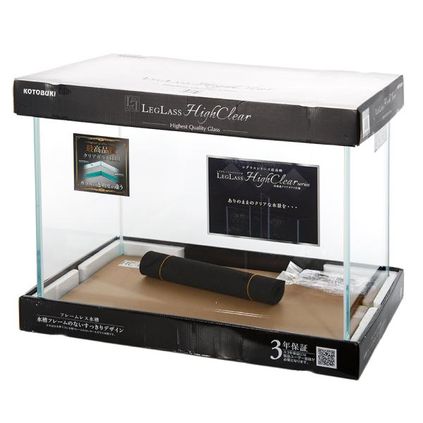 メーカー：コトブキ コトブキ工芸　kotobuki　レグラスハイクリア　ＨＣー６４５Ｓ　幅６００×奥行３００×高さ４５０ｍｍ　4972814151208　アクアリウム用品　アクアリウム　水槽　ガラス水槽　オールガラス水槽　淡水　海水　淡水水...