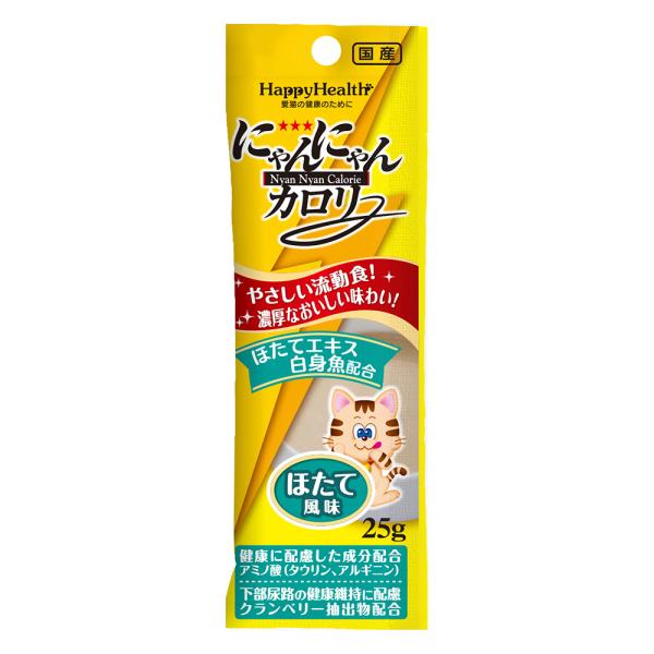 メーカー：アース・ペット 4994527873406　アースバイオ　にゃんにゃんカロリー　ほたて風味　２５ｇ　アース　アース・バイオケミカル　猫フード　キャットフード　ウェットフード　ウエットフード　猫ごはん　愛猫　オールステージ　栄養補給...