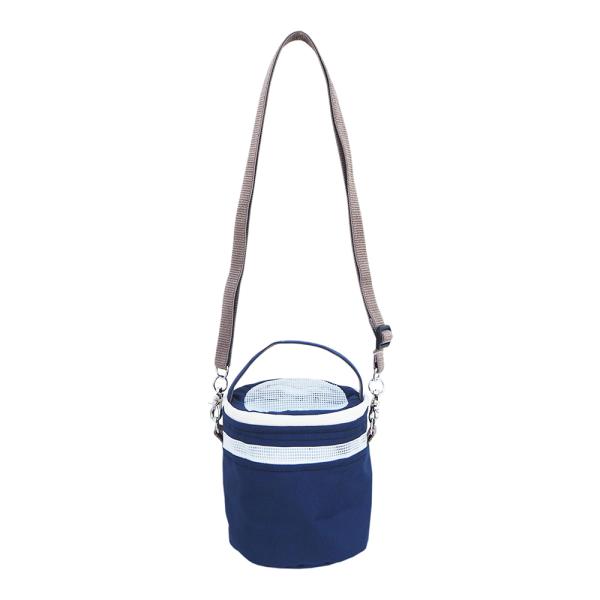 メーカー：Rainbow レインボー　ドラムポーチ　ブルー　4589462724816　20210521　ｙ21ｍ05　mikari　モモンガ　フクロモモンガ　小動物用品　小動物　小動物用　ポーチ　お出かけ　ショルダー　メッシュ　メッシュ素...