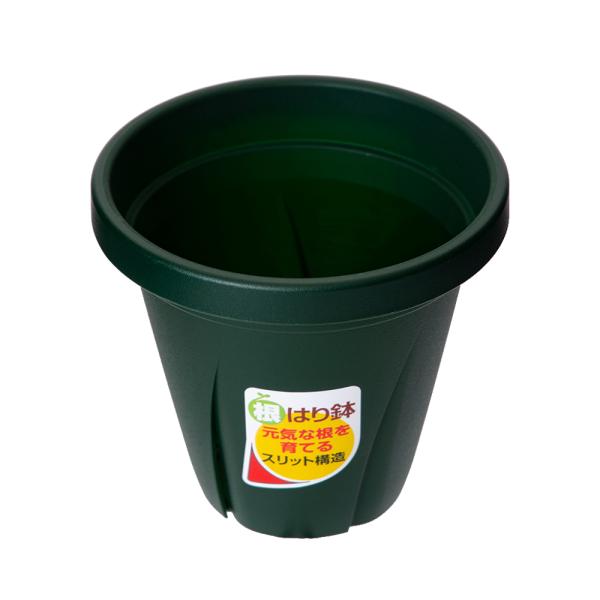 メーカー：大和プラスチック 鉢　植木鉢　ガーデニング用品　大和プラスチック　根はり鉢　４号　ダークグリーン　4903266726331　20210707　y21m07　mikari　ガーデニング　園芸　園芸用品　ポット　4号ポット　根張鉢　...