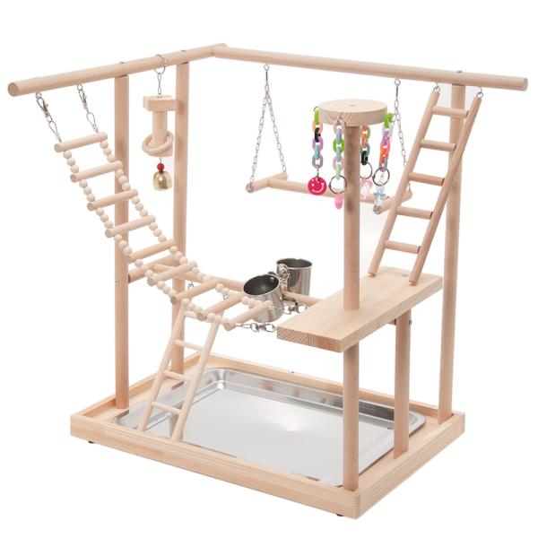 メーカー：fuu ｆｕｕ　鳥用　アスレチック　大　4573298441368　20210925　ＧＢＮＭ　y21m09　鳥　鳥用品　おもちゃ　セット　アソート　餌入れ　エサ入れ　水入れ　引っ掛け　固定　固定式　引っ掛け式　吊り下げ式　直置き...