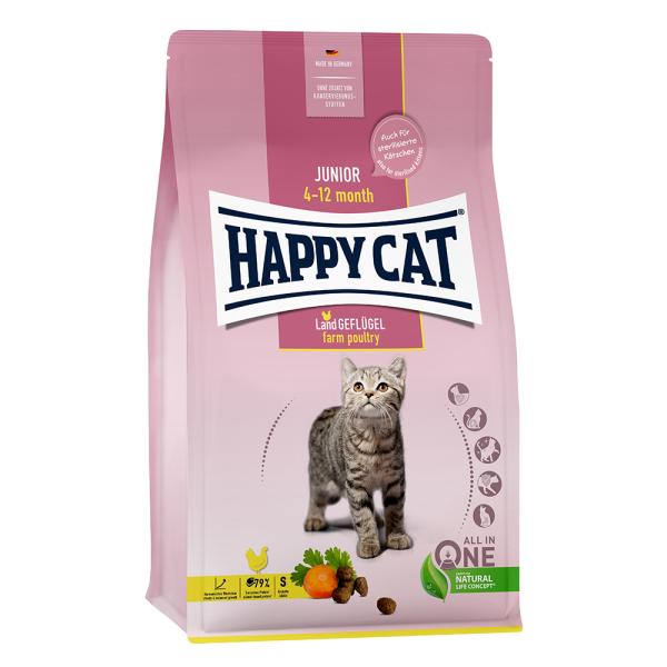 メーカー：ハッピードッグ　キャ ＨＡＰＰＹ　ＣＡＴ　ジュニア　ファームポルトリー　３００ｇ　平飼いチキン　正規品　4001967139945　20210929　ＧＢＮＭ　y21m09　キャットフード　プレミアムフード　ハッピーキャット　猫　...