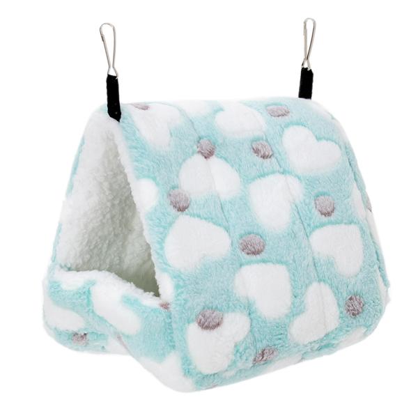 メーカー：fuu ｆｕｕ　小動物の三角ハウス　Ｍ　ブルー　4573298440378　20210809　ｙ21ｍ08　ＧＢＮＭ　小動物　モモンガ　フクロモモンガ　フクモモ　デグー　シュガーグライダー　ハウス　ハンモック　モルモット　ハリネズ...