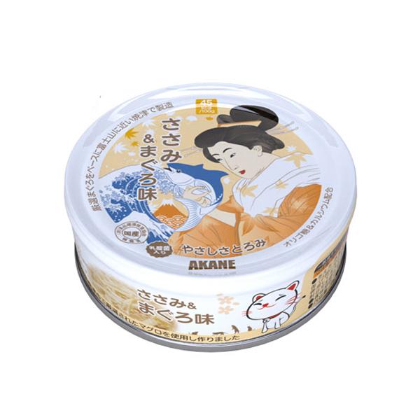 メーカー：オリエントインプレッ _neko　ＡＫＡＮＥ　ささみ＆まぐろ味　やさしさとろみ　７５ｇ　乳酸菌入り　4571398299049　猫　猫フード　キャットフード　ウエットフード　ウェットフード　一般食　成猫　マグロ　ササミ　鶏　魚　水...