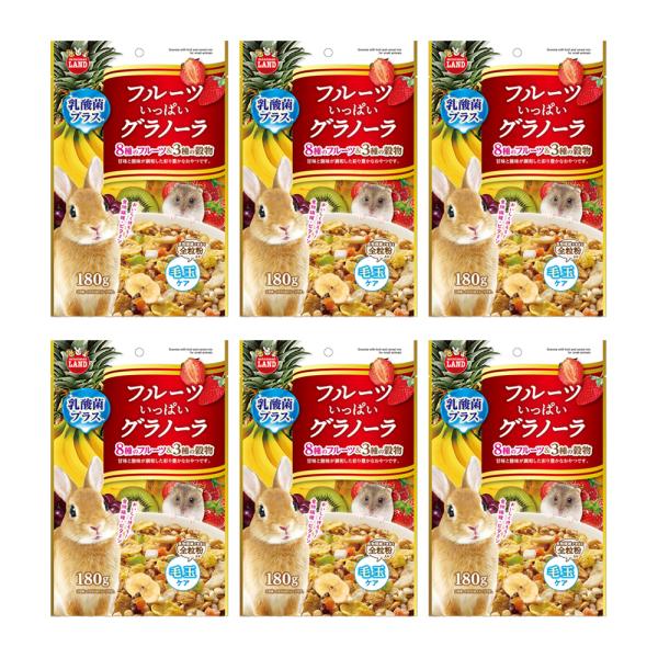 メーカー：マルカン mlmfkline　_animal　フルーツいっぱいグラノーラ　１８０ｇ　小動物　おやつ　フード　マルカン　うさぎ　リス　ハムスター　チンチラ　モルモット　鳥　小動物全般　スナック　ドライ野菜・フルーツ　フルーツ　ドライ...