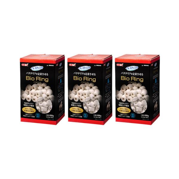 メーカー：ジェックス ＧＥＸ　ベストロカ　バイオリング　８００ｇ　4972547032508　20220110　ytks　ｙ22ｍ01　アクアリウム　アクアリウム用品　アクア　ろ材　リング状　上部フィルター　外部フィルター　バクテリア　定着...