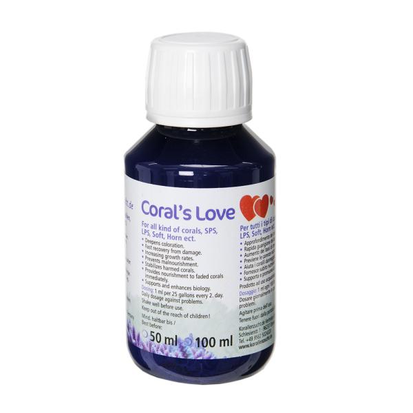 メーカー：Korallen zucht社 Ｋｏｒａｌｌｅｎ　ｚｕｃｈｔ　Ｃｏｒａｌ’ｓ　Ｌｏｖｅ　１００ｍｌ　サンゴ　添加剤　損傷回復　成長向上　20220505　ｙ22ｍ05　Y.K　アクア用品　アクアリウム用品　アクアリウム　海水魚　コ...