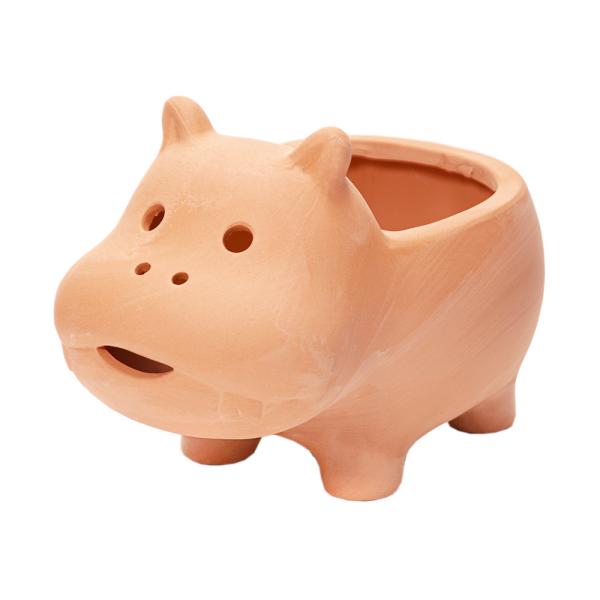 メーカー：ケーイーアイ 多肉植物　植木鉢　鉢　ガーデニング用品　アニマルテラコッタ　カバ　３号　穴あり　4530254151334　20220204　ｙ22ｍ02　ytks　ガーデニング　園芸用品　テラコッタ　鉢植え　サボテン　寄せ植え　イ...