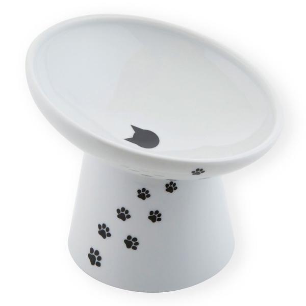 メーカー：猫壱 メーカー画像　猫壱　ハッピーダイニング　脚付フードボウル　斜めタイプ　4580471867594　20220207　ｙ22ｍ02　mura　猫用　猫用品　猫　ねこ　キャット　食器　食事　エサ皿　容器　給餌　フードボウル　あし...