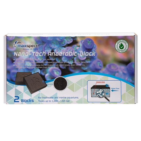 メーカー：マックススペクト メーカー画像　ｍａｘｓｐｅｃｔ　Ｎａｎｏ−Ｔｅｃｈ　Ａｎａｒｏｂｉｃ　Ｂｌｏｃｋ　嫌気性ブロック　２個　脱窒　淡水・海水両用　6971764810485　20220209　ｙ22ｍ02　mura　アクア用品　アク...