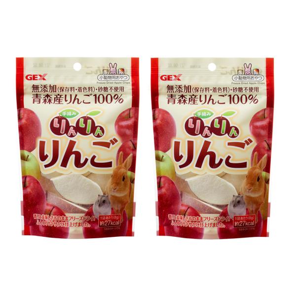 メーカー：ジェックス mlmfkline　_animal　ＧＥＸ　手摘みりんりんりんご　4972547036483　65797　小動物　うさぎ　ハムスター　小動物用おやつ　うさぎおやつ　ハムスターおやつ　フリーズドライ　りんご　佐砂糖不使用...