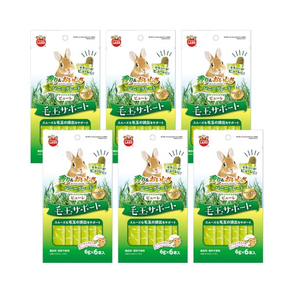 メーカー：マルカン mlmfkline　マルカン　バニーグレードピューレ　毛玉サポート　６ｇ×６本　4906456575993　wakaoo　ウサギ　兎　モルモット　デグー　チンチラ　小動物全般　おやつ　けだま　ぴゅーれ　ペースト　液状　ち...