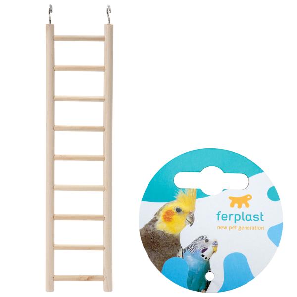 メーカー：ferplast ハシゴ　9段　PA4004　鳥用　トリ　8010690028750　20220216　y22m02　wakaoo　ferplast　ファープラスト　イタリア製　bird　tori　小鳥　ことり　遊び　鳥かご内　木...