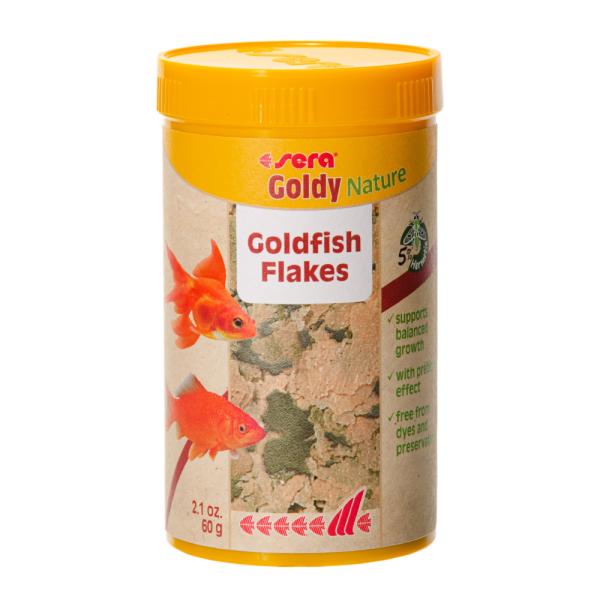 メーカー：セラジャパン セラ　ゴールディ　Ｎａｔｕｒｅ　２５０ｍｌ　６０ｇ　金魚用　フレーク　餌　4001942453318　20220325　ｙ22ｍ03　mura　sera_fishfood　sera_all　アクアリウム　アクアリウム...