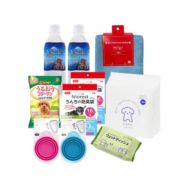 ペット用　防災　スターターセット　超小型犬　小型犬向け　犬用　災害　簡易　20220310　y22m03　ari　イヌ　犬　dog　犬用品　避難　台風対策　台風　大雪　地震　防災セット　災害セット　津波　洪水　ローリングストック　備蓄　おで...
