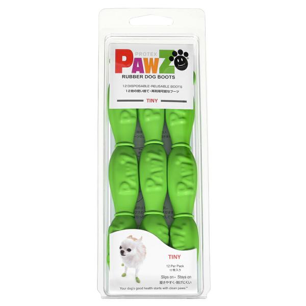 メーカー：Pawz Dog Boots frditem_hidden　メーカー画像　犬　靴　Pawz　ラバードッグブーツ　Tiny　ライトグリーン　犬用　0897515001727　20220804　y22m08　Y.K.　いぬ　いぬ用　ド...