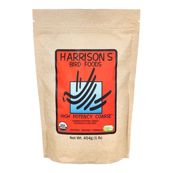 メーカー：ハリソン ハリソン　バードフード　ハイポテンシー　コース　４５４ｇ　大粒　0086011500012　20220509　ｙ22ｍ05　mura　HIGH　POTENCY　COARSE　CERTIFINE　ORGANIC　FORMU...