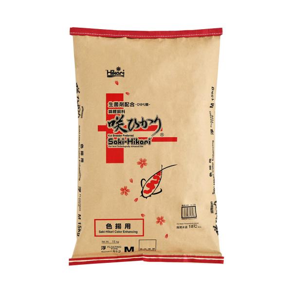 メーカー：キョーリン キョーリン　咲ひかり　色揚用　浮上　Ｍ　１５ｋｇ　4971618418128　アクアリウム　アクアリウム用品　錦鯉　コイ　鯉　餌　えさ　フード　鯉のエサ　鯉の餌　浮上性　ヒカリ　ひかり菌　大袋　大容量　20230504...