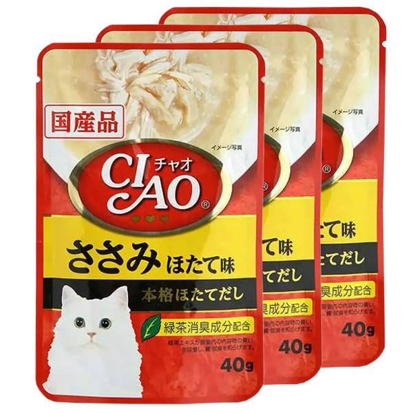 メーカー：いなば 猫フード　猫　おやつ　一般食　ウェットフード　いなばペットフード　ＣＩＡＯパウチ　ささみ　ほたて味　４０ｇ　キャットフード　ＣＩＡＯチャオ　国産　日本産　いなば　_neko　rkyftp0_5_kndshiciopati　...