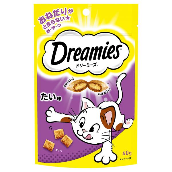 メーカー：マース frditem_hidden　メーカー画像　ドリーミーズ　たい味　６０ｇ　4902397865223　20220221　ｙ22ｍ02　mikari　猫　ねこ　おやつ　間食　スナック　成猫　マースジャパン　鯛　魚　さかな　o...
