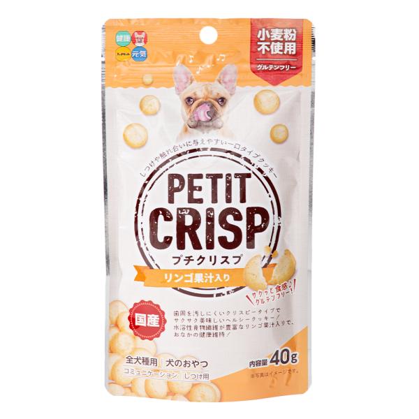 メーカー：ハイペット メーカー画像　ハイペット　プチクリスプ　リンゴ果汁入り　40g　4977007072452　20220912　y22m09　mura　犬用　犬用品　犬　いぬ　ドッグ　ドッグフード　犬フード　フード　エサ　餌　おやつ　間...