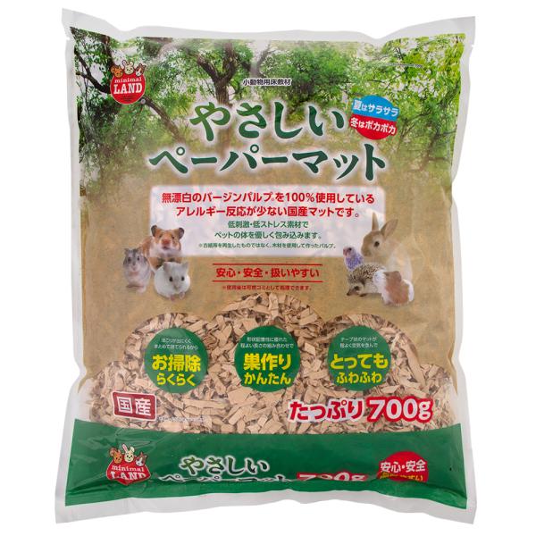 メーカー：マルカン マルカン　やさしいペーパーマット　７００ｇ　4906456577256　小動物　鳥　小動物用　床材　敷材　チップ　マット　国産　テープ状　スクエア状　巣　巣作り　環境　安心　安全　低ストレス　低刺激　国産マット　anim...