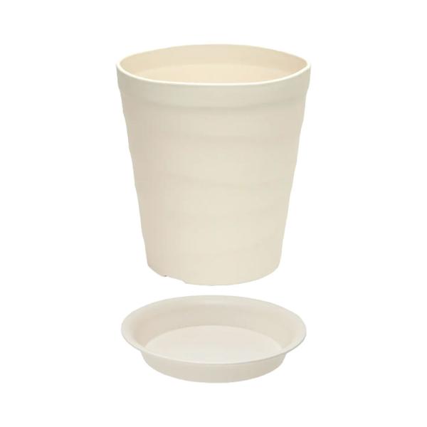 メーカー：用品セット 鉢　植木鉢　ガーデニング用品　アップルウェアー　クラフトポット　２１型　ホワイト　プレート付き　2250002815852　20220818　ｙ22ｍ08　ytks　ガーデニング　園芸用品　ポット　Ｃｒａｆｔ　ｓｅｒｉ...