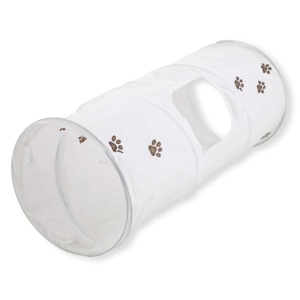 メーカー：猫壱 猫用品　猫　ねこ　猫壱　キャットトンネル　ホワイト　キャット　トンネル　ねこいち　カシャカシャ　ベッド　ハウス　写真　カサカサ　melma2210nen　20221009　ネコトンネル　猫トンネル　おもちゃ　opa2_cho...