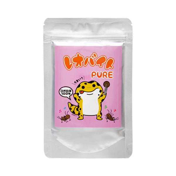 メーカー：エコロギー コオロギ　レオバイト　ピュア　100g　コオロギ95%使用　爬虫類　餌　2250002816521　20220829　y22m08　Y.K.　ヒョウモントカゲモドキ　レオパードゲッコー　レオパ　エサ　フード　人工フード...
