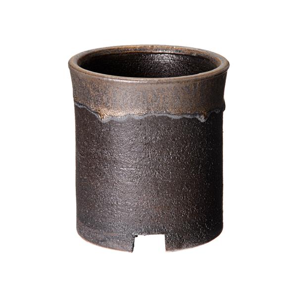 メーカー：かみ山陶器 盆栽鉢　植木鉢　鉢　ガーデニング用品　信楽焼　金彩寸胴　３．５号　多肉植物　山野草　2250002832118　20220905　ｙ22ｍ09　mura　ガーデニング　園芸　園芸用品　鉢・鉢皿　焼き物　焼物　陶器　陶磁...