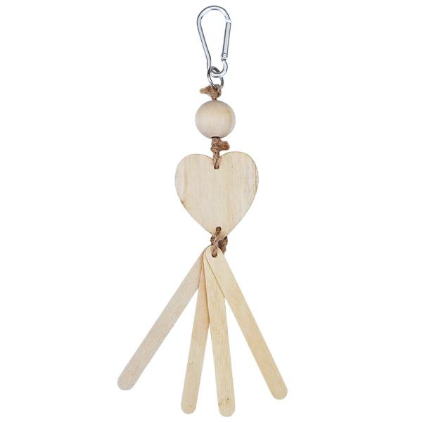 メーカー：Rainbow rabbirdtoy　bnr_rainbowanimal　レインボー　無着色バードトイ　かみかみハート　4589462730275　鳥　小鳥　小型インコ　中型インコ　鳥用品　ペット用品　おもちゃ　吊り下げ式おもちゃ...