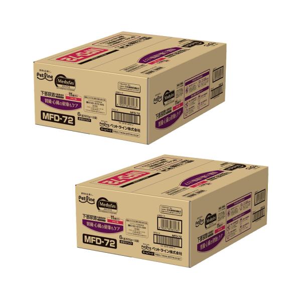 メーカー：ペットライン キャットフード　メディファス　１１歳から　チキン味　６ｋｇ５００ｇ×１２袋×２個　お一人様１点限り　2250002837045　4902418069265　20221107　y22m11　Y.K.　MFD-72　猫　...