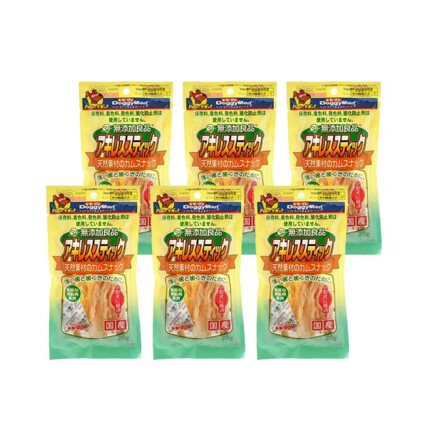 メーカー：ドギーマン 犬フード　おやつ　ガム　鶏　ドギーマン　DoggyMan　無添加良品　アキレススティック　２０ｇ　20221123　ｙ22ｍ11　_oyatu　dogf_kokusan_oy　_dog　4976555808865　×６...