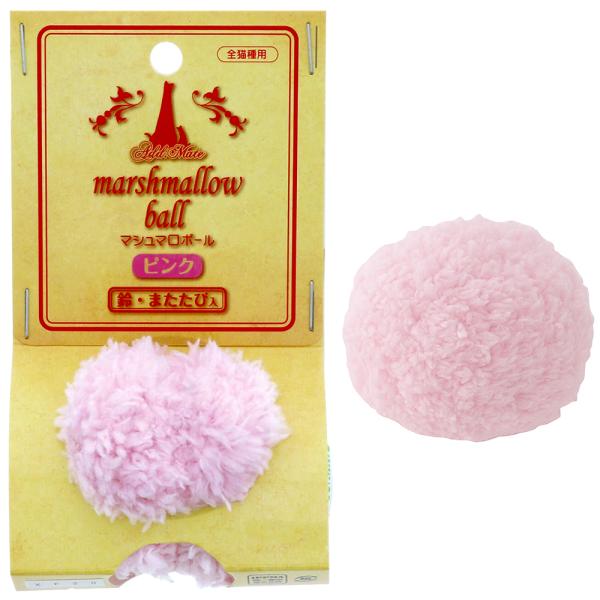 メーカー：ペティオ　アドメイト アドメイト　猫用おもちゃ　マシュマロボール　ピンク　4903588270840　20221201　ｙ22ｍ12　mura　猫用　猫用品　猫　ねこ　キャット　おもちゃ　玩具　ボール　ふわふわ　またたび入り　鈴入...