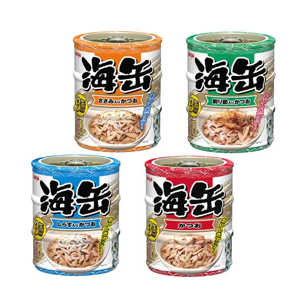 メーカー：アイシア アソート　海缶ミニ３Ｐ　４種各１個　2250002843398　20221208　y22m12　Y.K.　猫　ねこ　猫用　ねこ用　キャット　cat　猫フード　キャットフード　ペットフード　フード　餌　エサ　ごはん　アイシ...