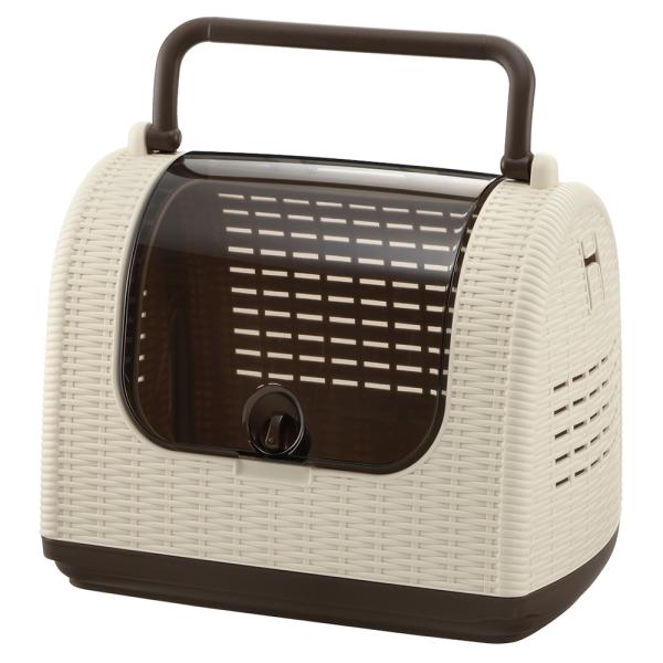 メーカー：リッチェル minimalcarry　メーカー画像　リッチェル　ラタンキャリー　アイボリー　4945680566612　20221209　ｙ22ｍ12　mura　犬　超小型犬　猫　うさぎ　小動物　小動物用　ペット用品　キャリー　ラ...