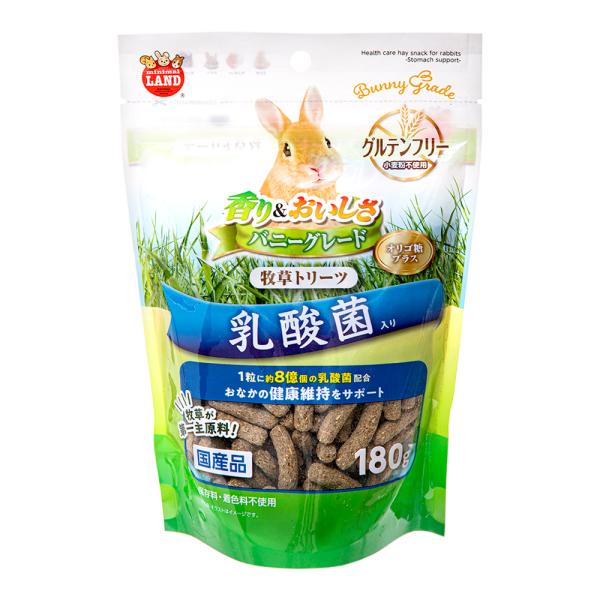 メーカー：マルカン 4906456577720　マルカン　バニーグレード牧草トリーツ　乳酸菌　１８０ｇ　小動物　小動物用品　うさぎ　兎　餌　エサ　フード　ごはん　おやつ　牧草おやつ　牧草トリーツ　牧草ペレット　グルテンフリー　kak　202...